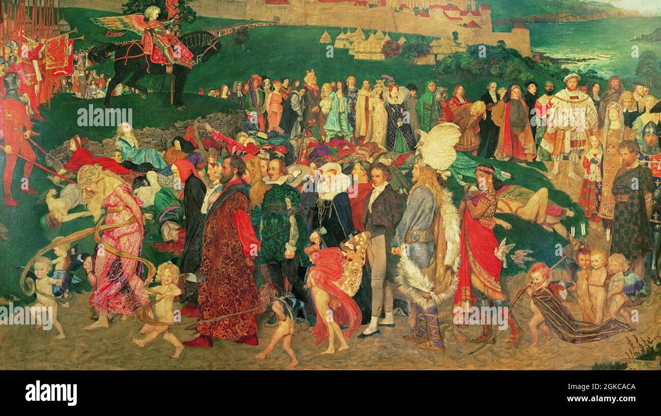 Vintage Medieval painting art Stock Photo - Alamy