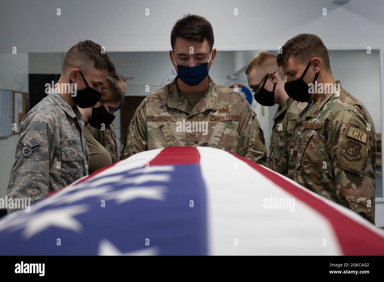 Members military honor guard fold hi-res stock photography and images ...