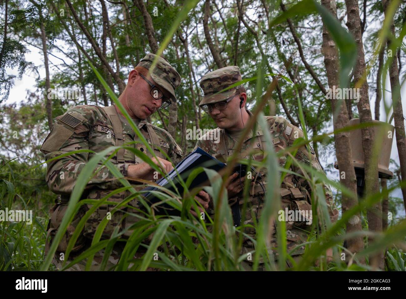 Sgt. Jacob Fetty and Spc. Giovanni Rodriguez, a SIGINT Collection Team ...