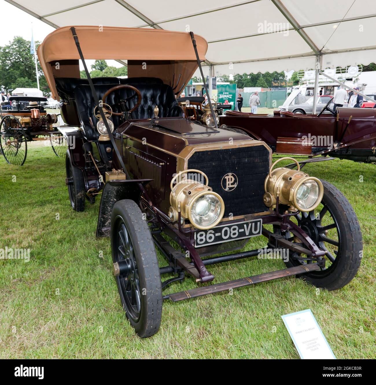 A 1903, Panhard Et Levassor Labourdette Tourer, on display, at the 2021 ...
