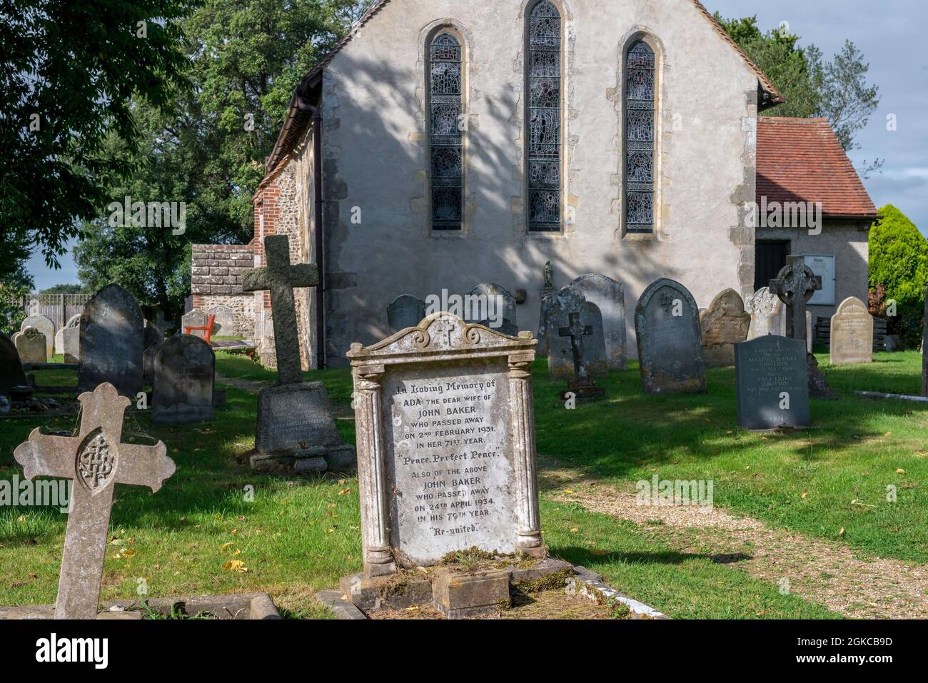 Saint Mary the virgin Barnham church, West Sussex, UK Stock Photo - Alamy