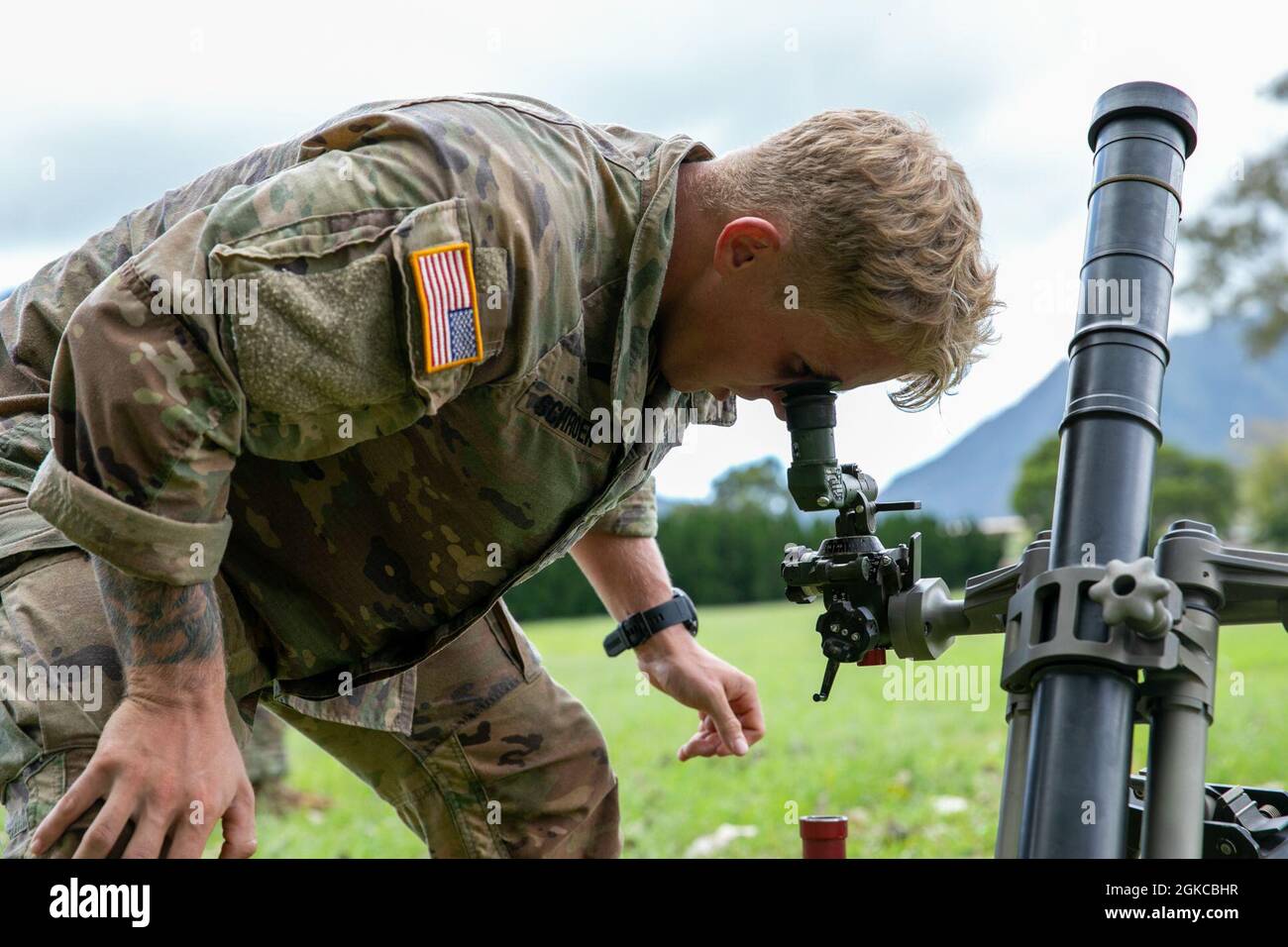 1st Lt. Joe Schroer, a platoon leader for C Troop, 3rd Squadron, 4th ...