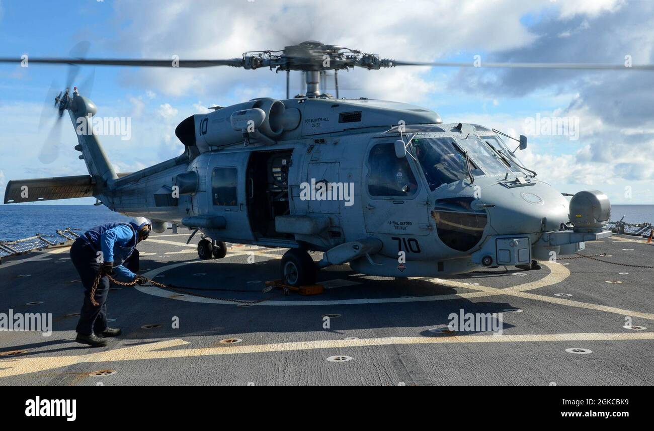 INDIAN OCEAN (March 11, 2021) Boatswain’s Mate 2nd Class Jaunte Dozier ...