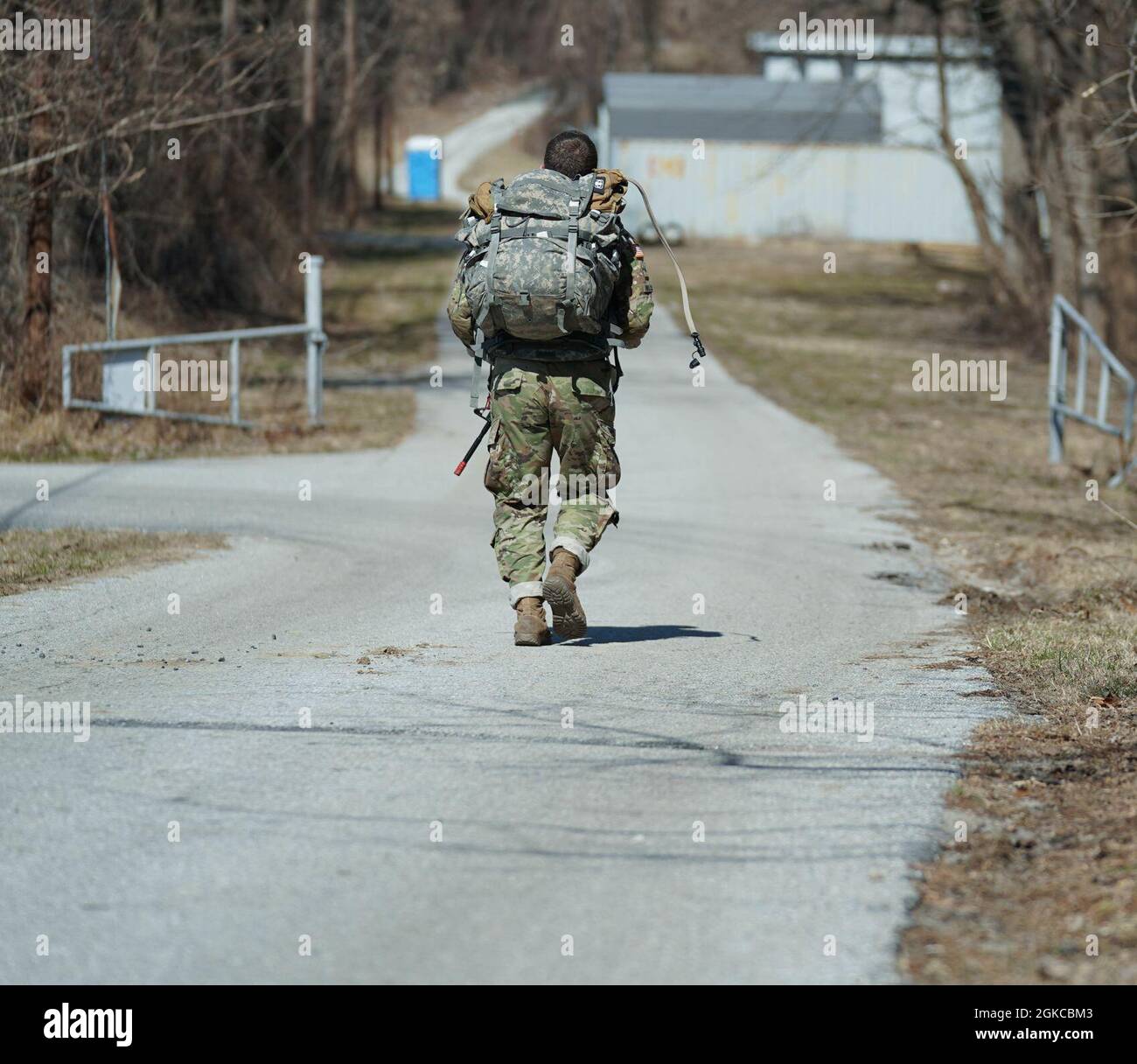 Soldier with the Maryland National Guard, participates in a 12-mile ...