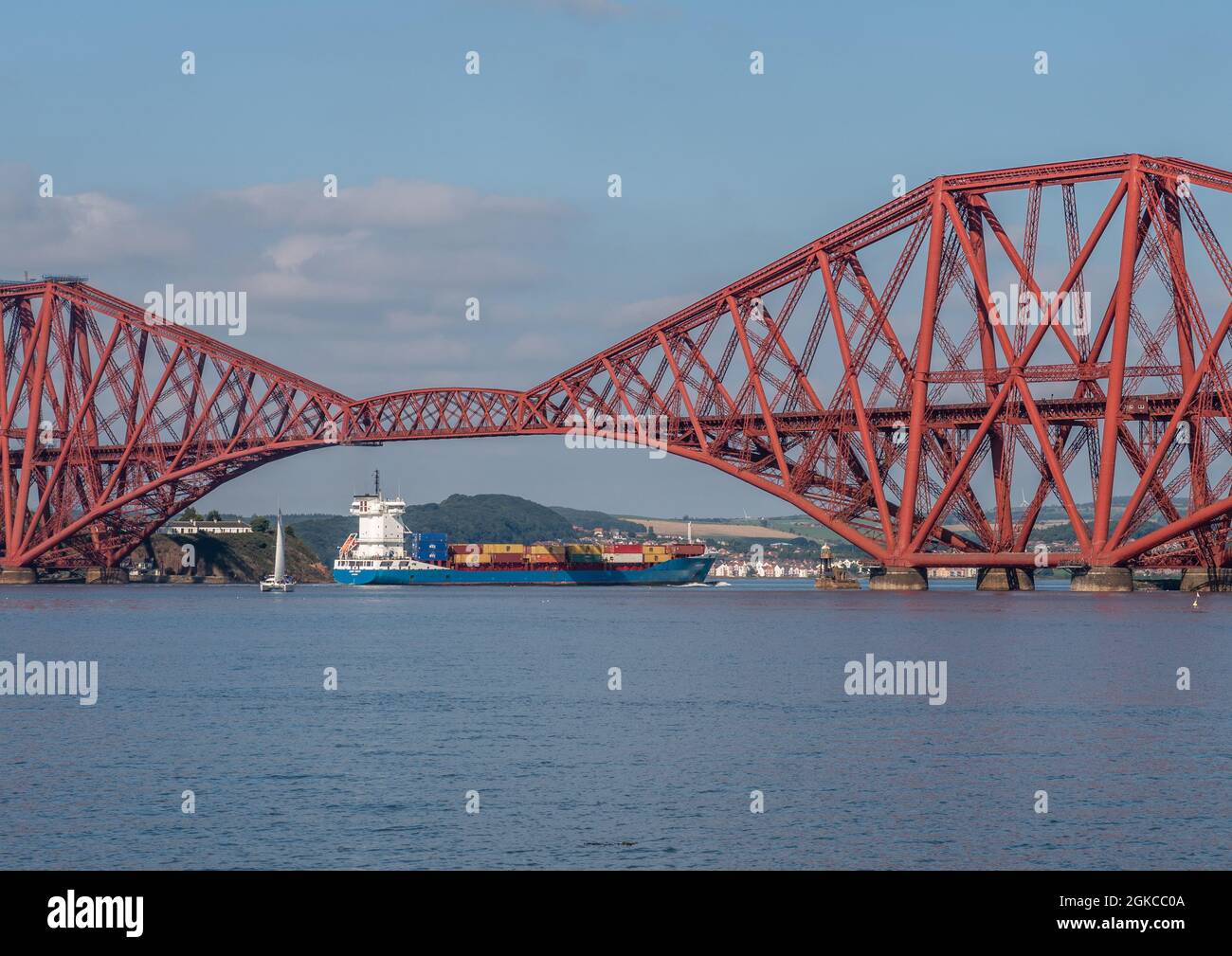 South Queensferry, Edinburgh, Scotland 7th September 2021 - A container ...