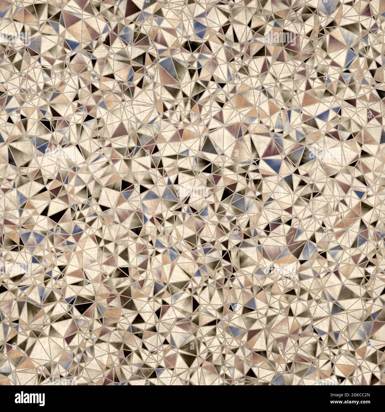 Seamless Random Triangle Pattern For Surface Pattern And Print Stock