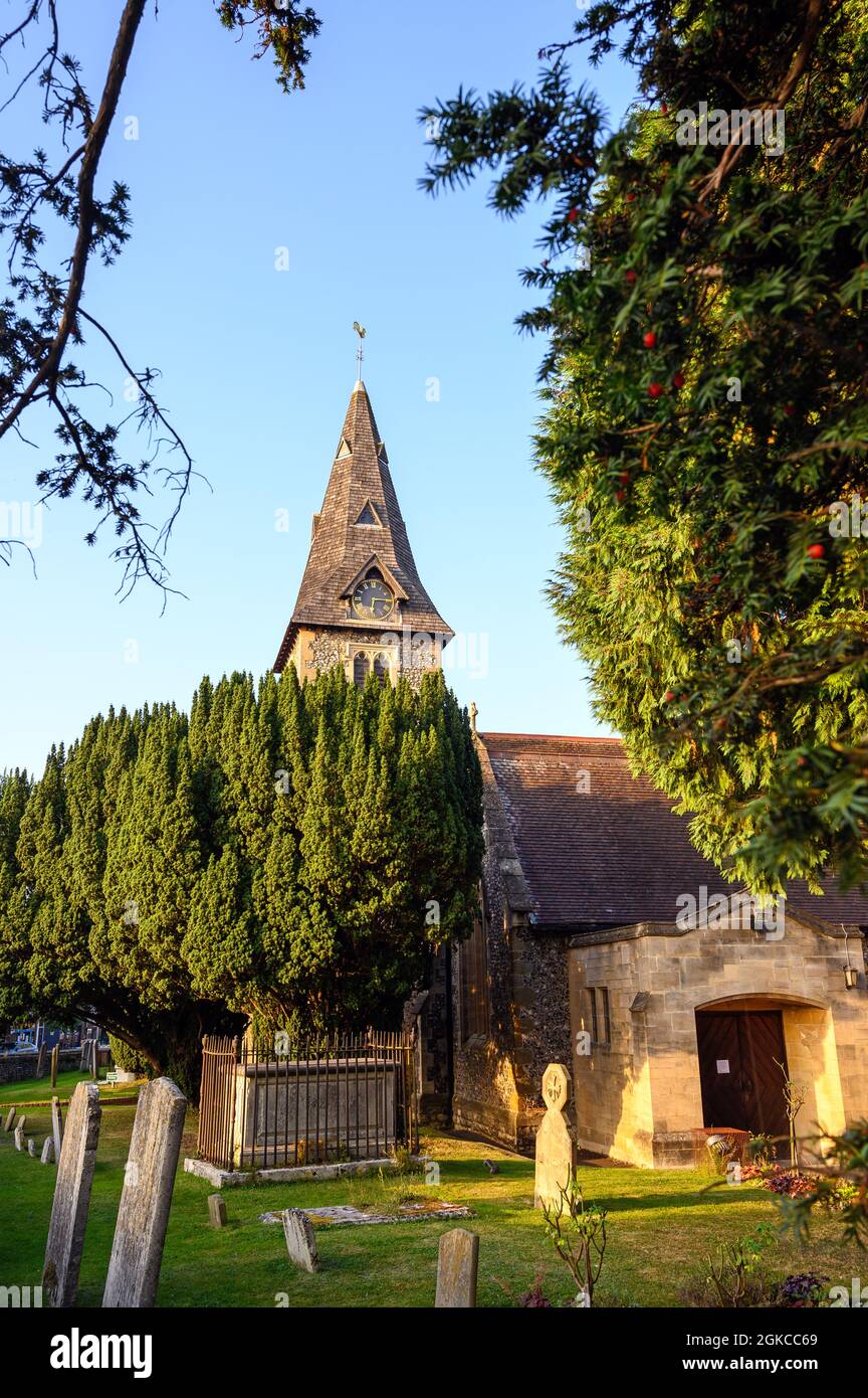 St Mary the Virgin Church on Hayes Street in Hayes, Kent, UK. This ...
