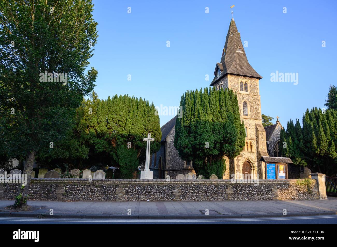 St Mary the Virgin Church on Hayes Street in Hayes, Kent, UK. This ...