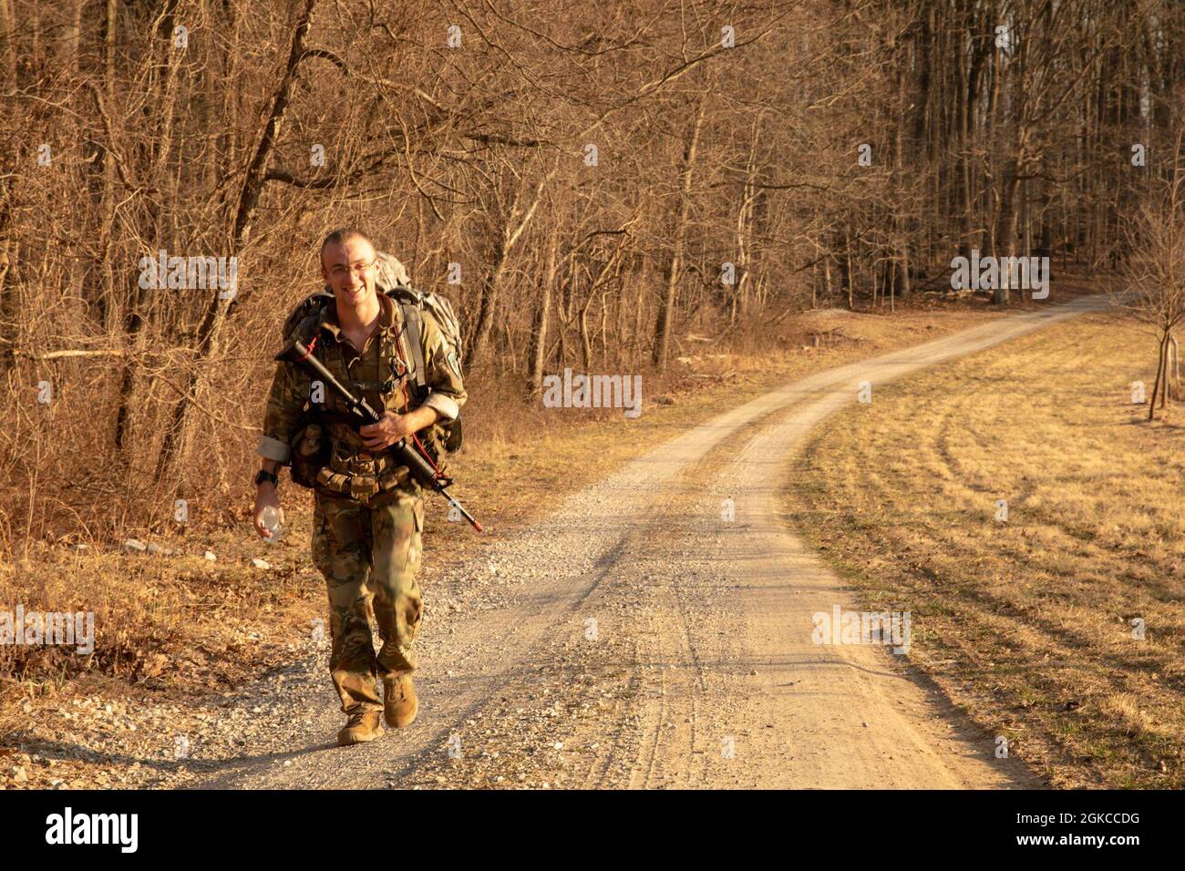 2nd Lt. Caleb Smith, a military intelligence officer with the 629th ...