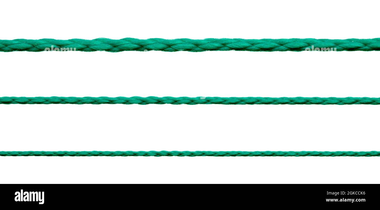 close up of a rope string on white background Stock Photo - Alamy