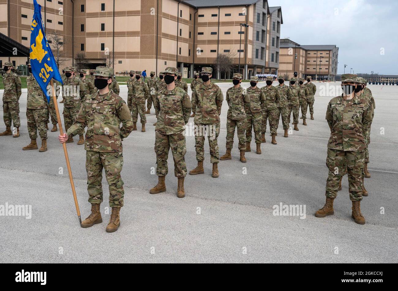 U.S. Air Force basic military graduation and coining ceremony is held ...