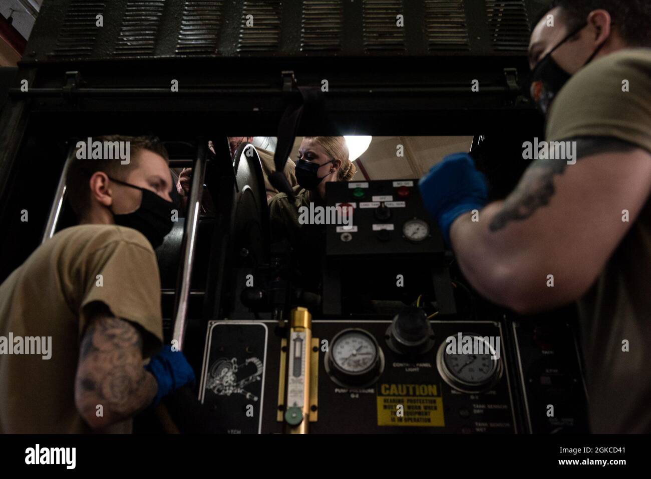 U.S. Air Force Airman 1st Class Sydnee Hector, 393rd Expeditionary Bomb ...
