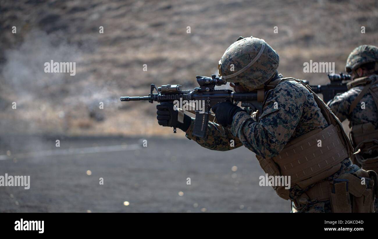 U.S. Marine Corps Cpl. Napoleon Dunbar, a field artillery cannoneer ...