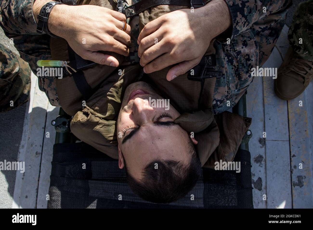 U.S. Marine Corps Staff Sgt. Angel Roman, a platoon sergeant with Kilo ...