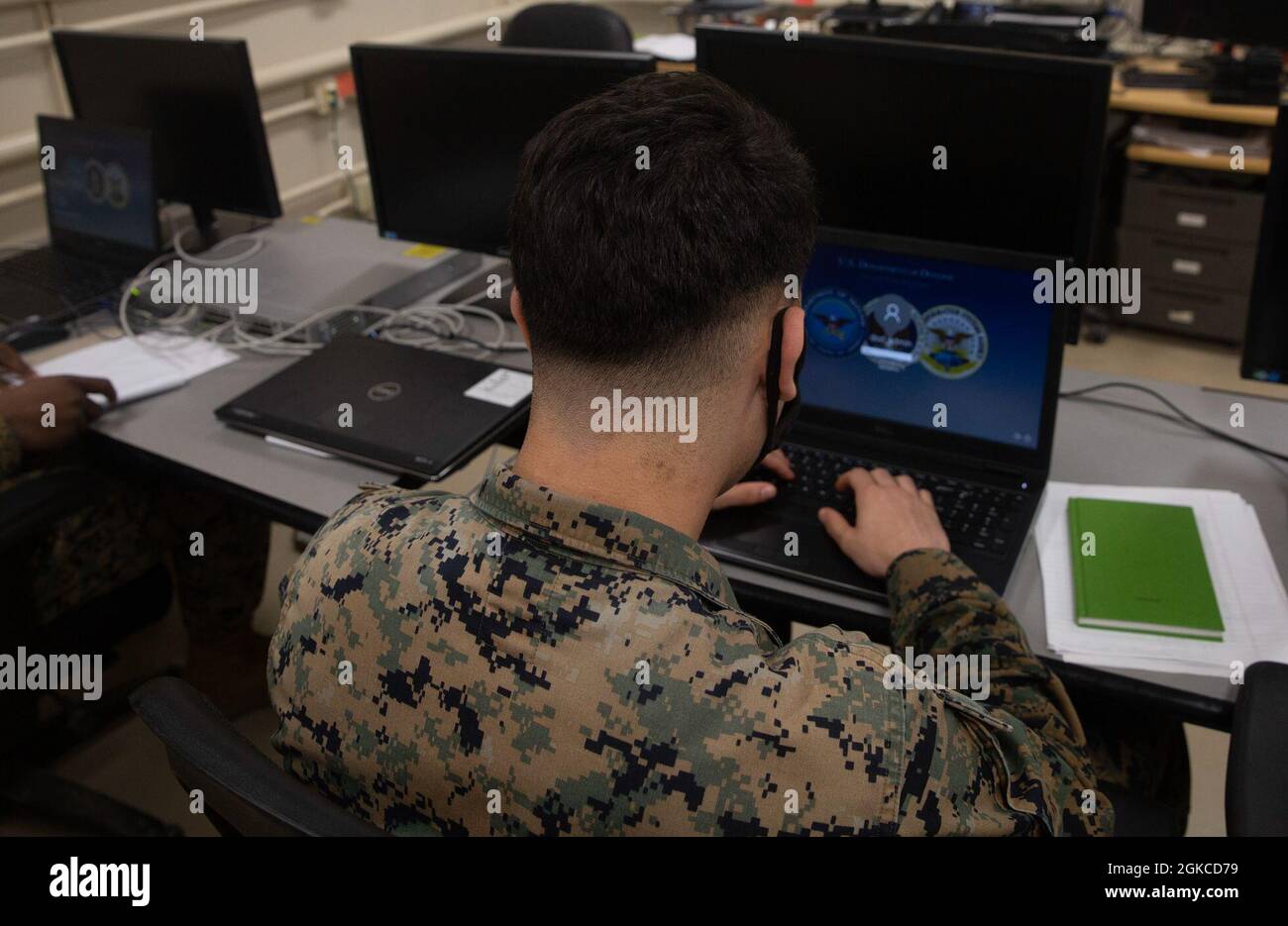 U.S. Marine Corps Lance Cpl. Ilias Tirouda, data systems administrator ...