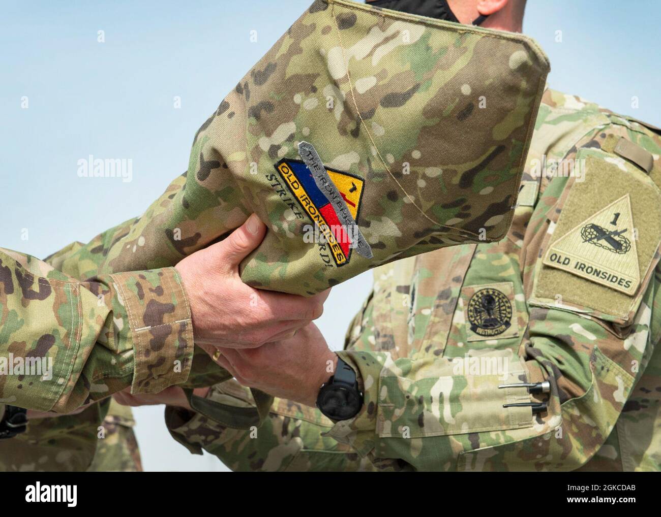 Task Force Spartans 2nd Armored Brigade Combat Team commander, Col ...