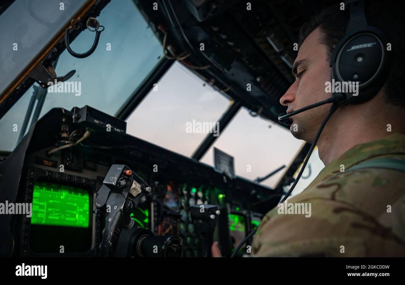 A U.S. Air Force MC-130H Combat Talon II aircraft pilot, assigned to ...