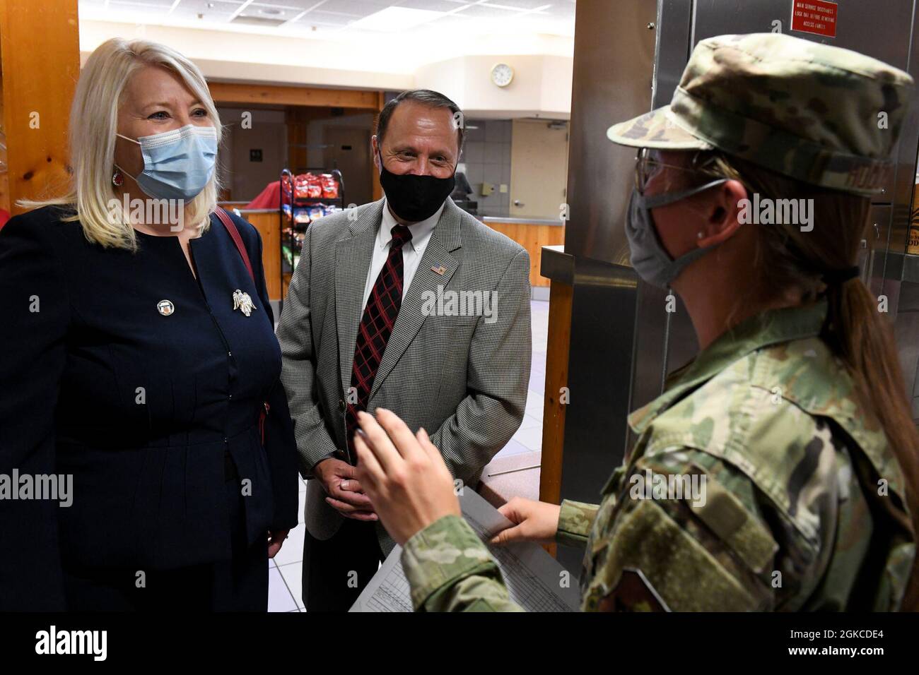 U.S. Congresswoman Debbie Lesko (AZ-08) speaks with 56th Force Support ...