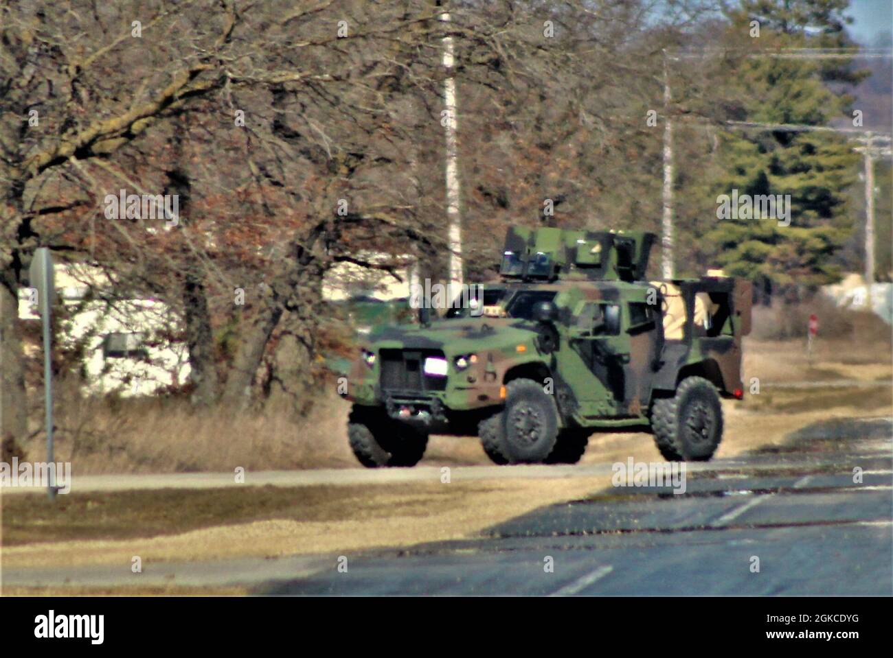Soldiers drive a Joint Light Tactical Vehicle (JLTV) through the ...