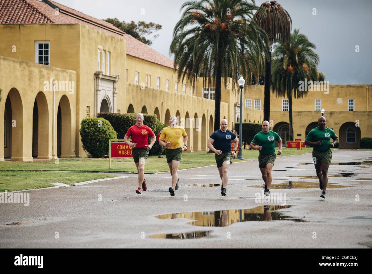 U.S. Marine Corps Drill Masters with 1st, 2nd, 3rd Recruit Training ...