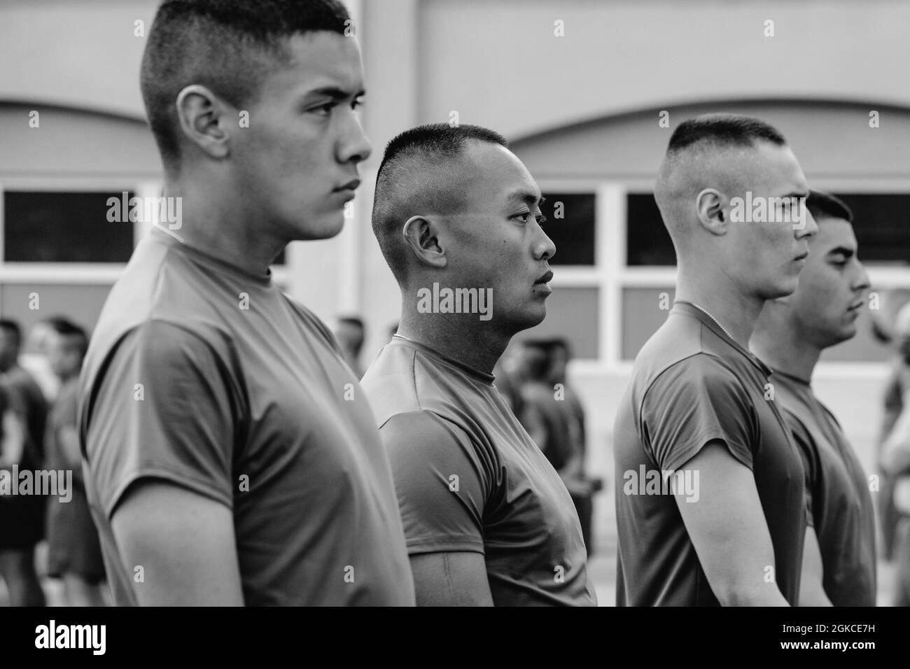 U.S. Marine Corps Pfc. Marc Andaya with Platoon 2171, Hotel Company ...