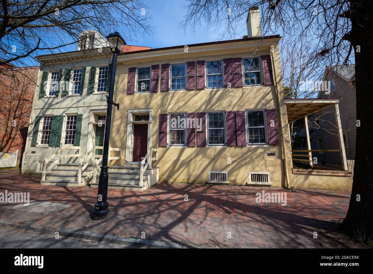 Street view of the Captain James Lawrence House located in Burlington ...