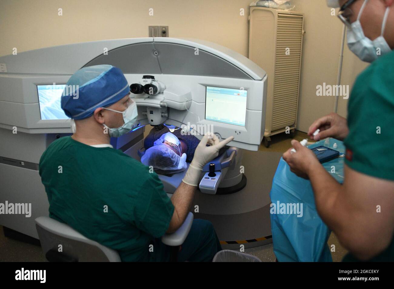 U.S. Navy Captain Corby D. Ropp performs Small Incision Lenticule ...