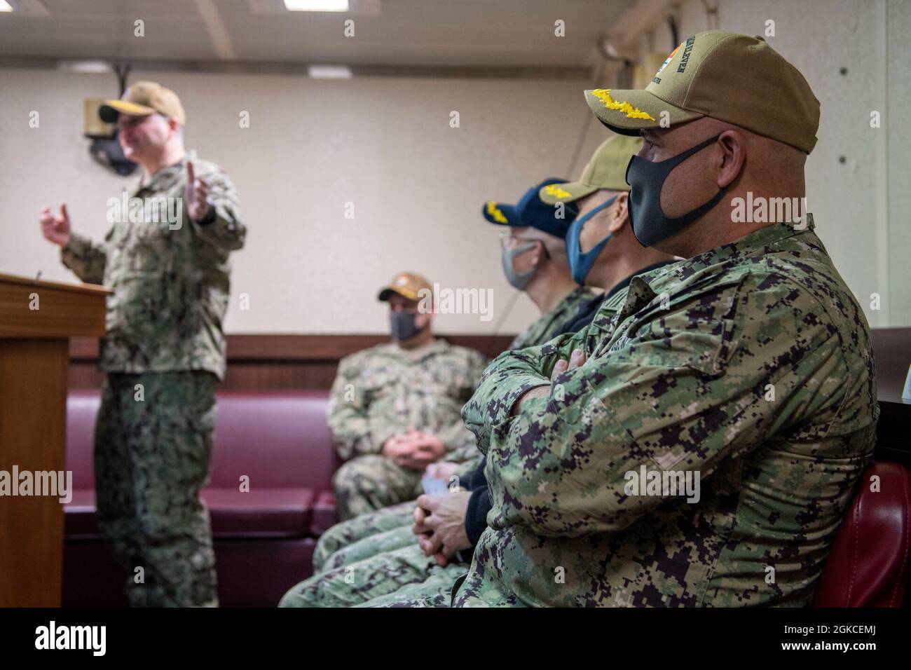 SASEBO, Japan (March 12, 2021) Rear Adm. Fred Kacher, commander ...