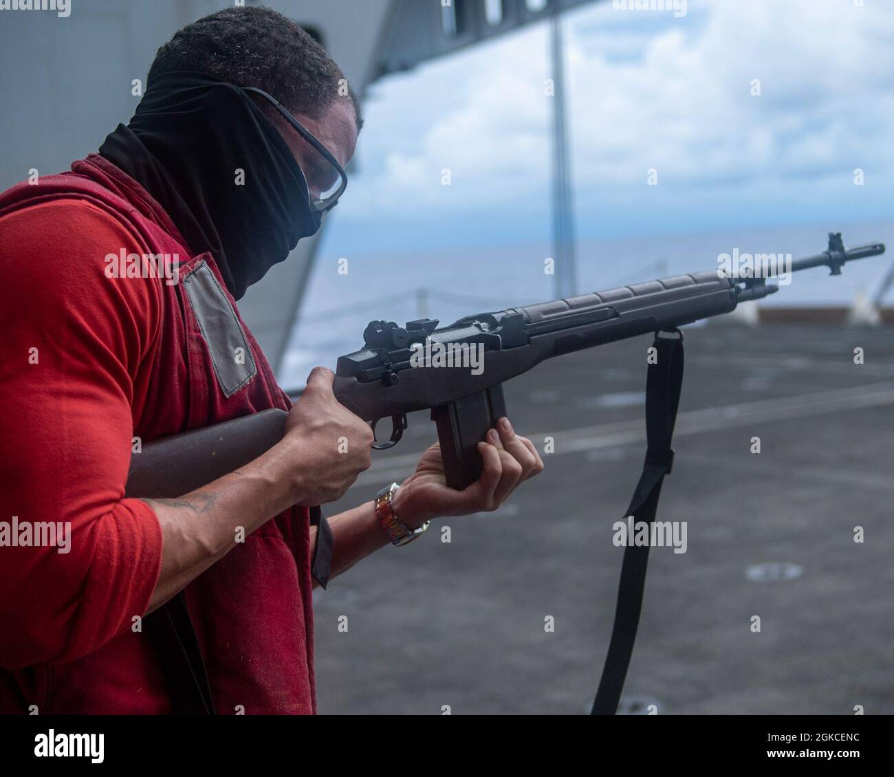 INDIAN OCEAN (March 12, 2021) – U.S. Navy Gunner’s Mate 2nd Class ...