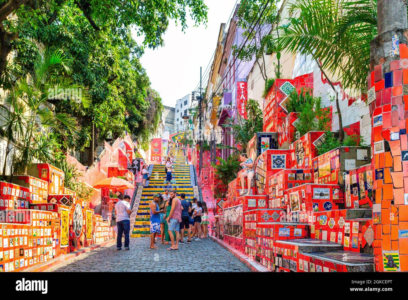 Selaron Steps, Rio de Janeiro, Brazil Stock Photo - Alamy