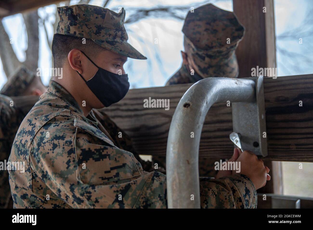 U.S. Marine Corps Lance Cpl. Anthony Santos with Marine Corps Embassy ...