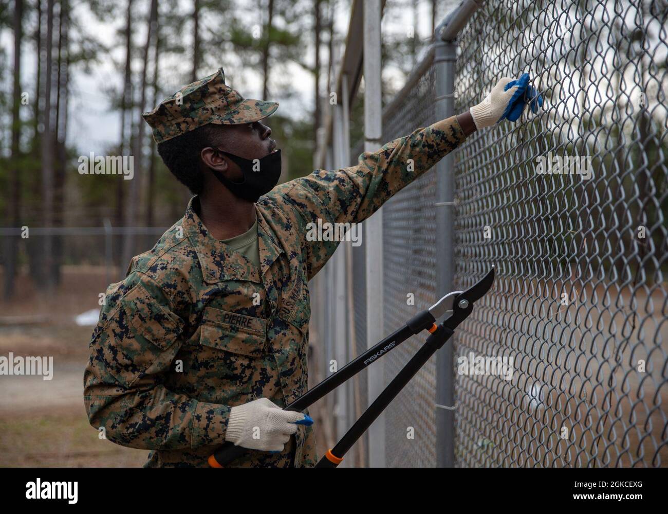 U.S. Marine Corps Lance Cpl. Chris Pierre with Marine Corps Embassy ...