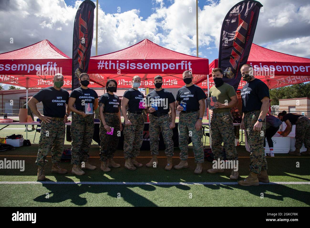 U.S. Marines with Headquarters and Support Battalion, Marine Corps Base ...