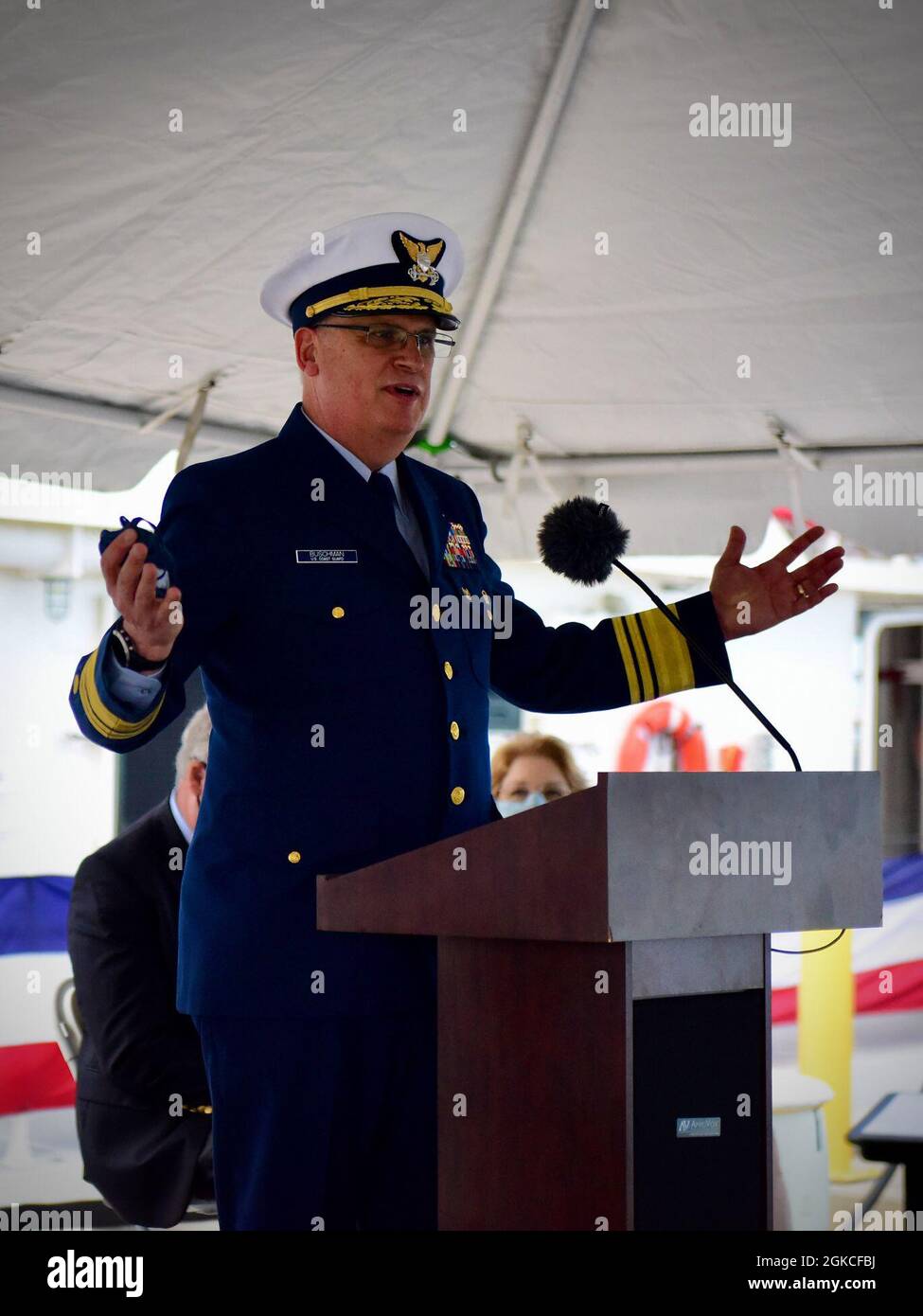 Vice Adm. Scott Buschman, the deputy commandant for operations and the ...