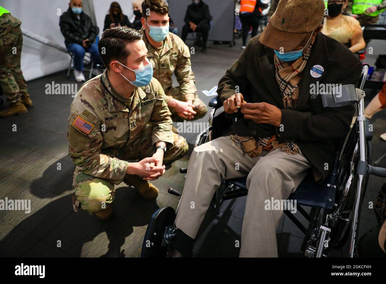 U.S. Army Capt. James Pooler, the operations and training officer for ...
