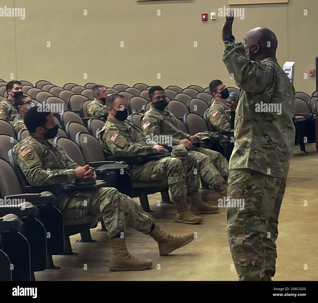 Command Sgt. Maj. Robert Atkinson, adjutant general command sergeant ...
