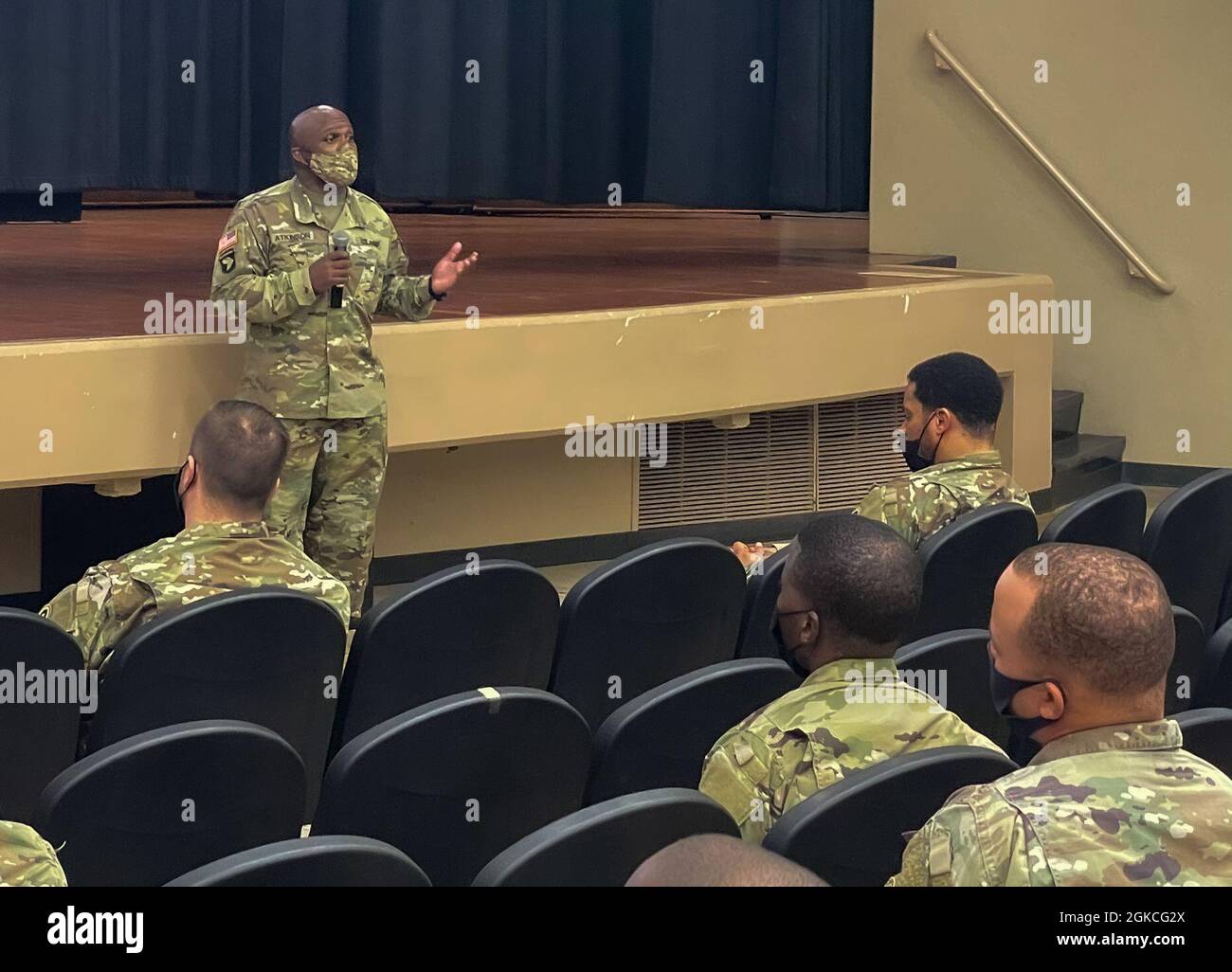 Command Sgt. Maj. Robert Atkinson, adjutant general command sergeant ...