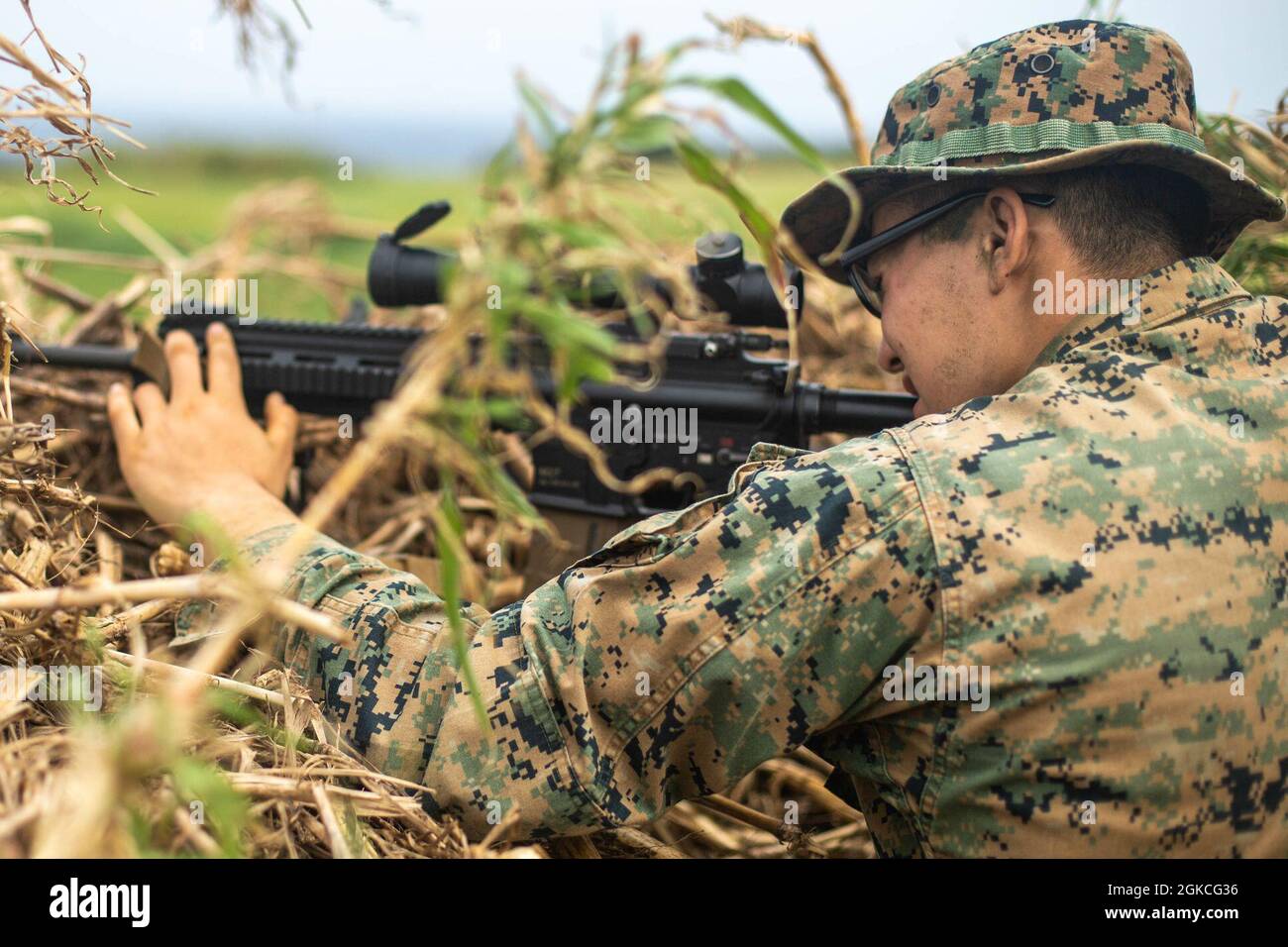 U.S. Marine Corps Lance Cpl. Ryan Macpherson, a rifleman with 3d ...
