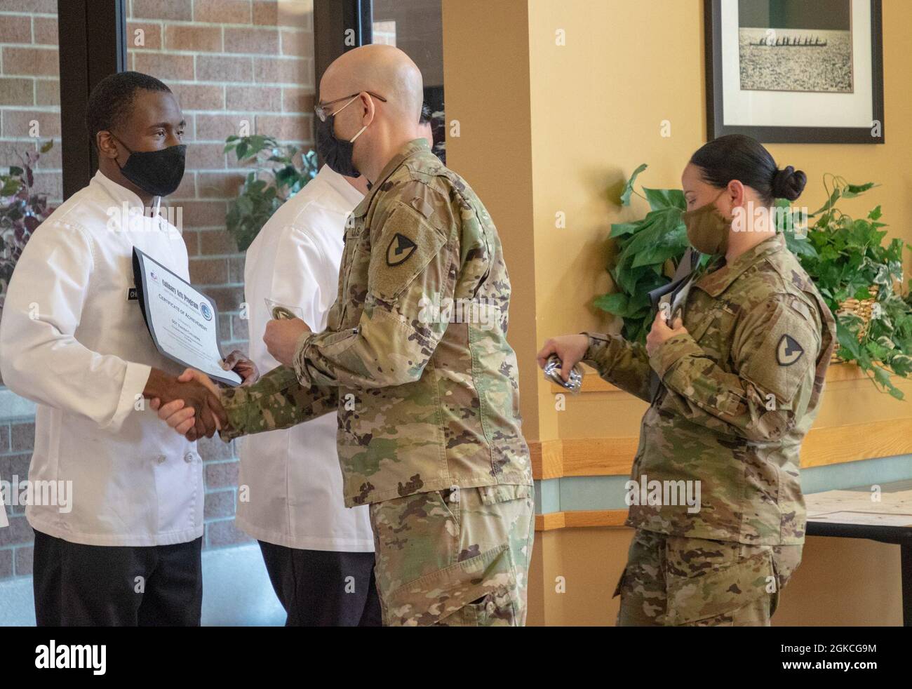 At the conclusion of the culinary enhancement course, service members ...