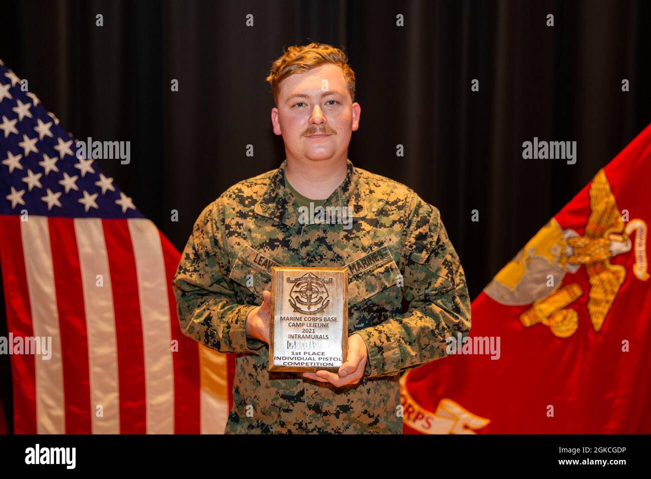 U.S. Marine Corps Cpl. Braden Leavitt, ammunition technician with 2nd ...