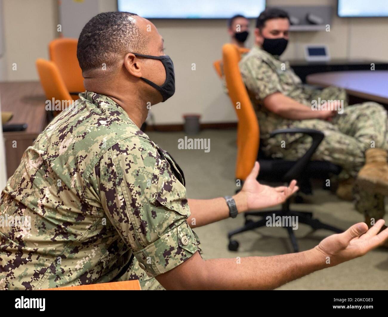 210312-N-PL200-0001 SINGAPORE (March 12, 2021) Senior Chief Gas Turbine ...