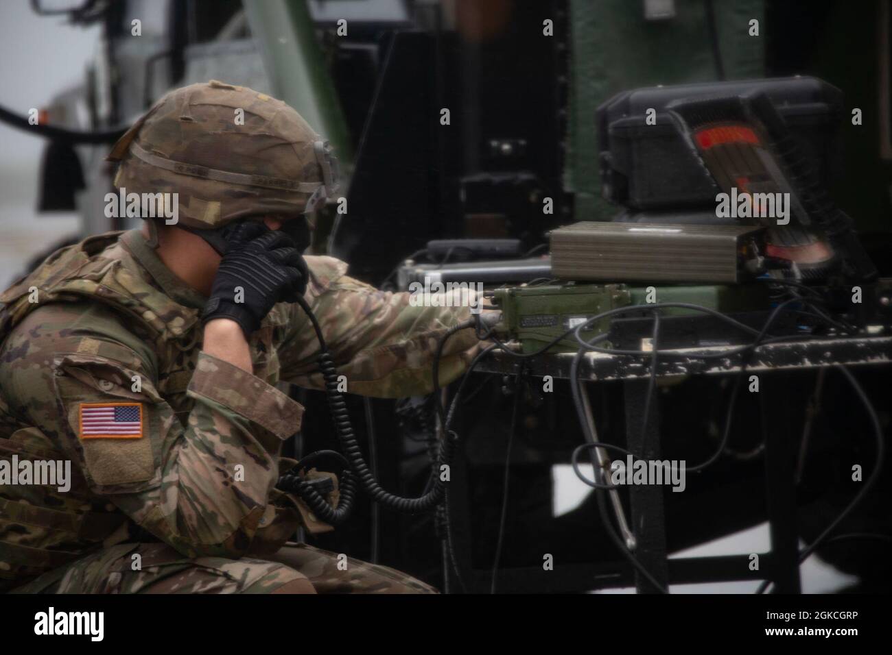 A U.S. Army soldier from 5th Battalion, 3d Field Artillery Regiment ...