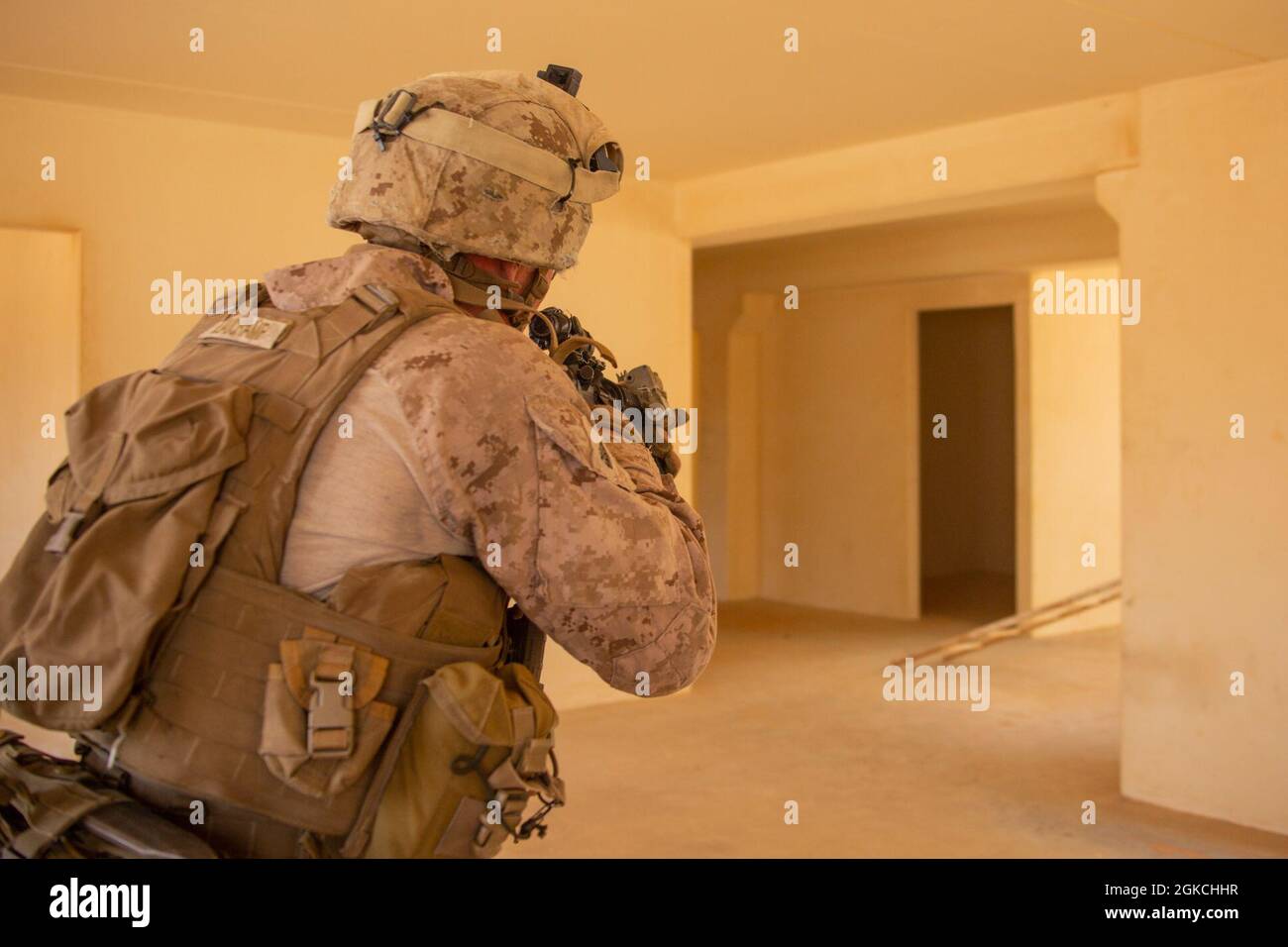 U.S. Marine Corps Sgt. Malachi Beauchamp, a squad leader with Charlie ...