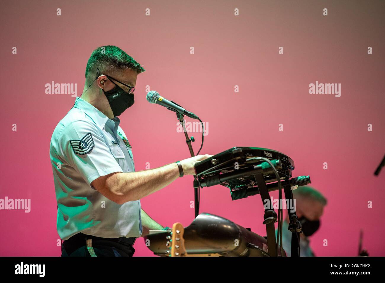 TSgt Charles Cothran, a piano player for the Air Force Band of the ...