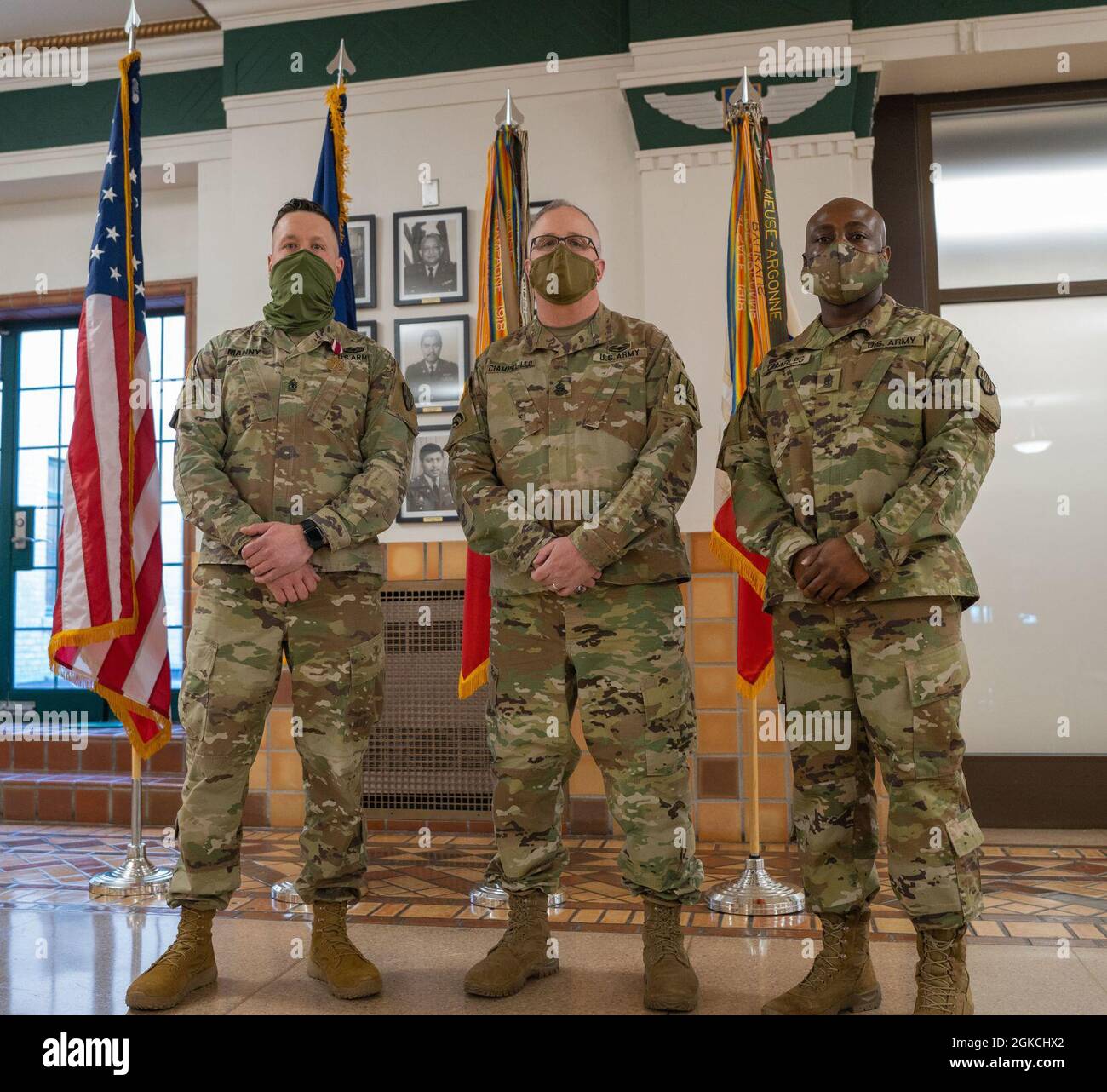 U.S. Army 1st Sgt. Brian Manny, the outgoing first sergeant of ...
