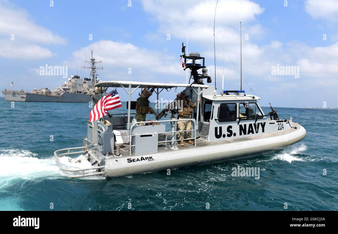 GULF OF TADJOURA (Mar. 13, 2021) A patrol boat assigned to Maritime ...