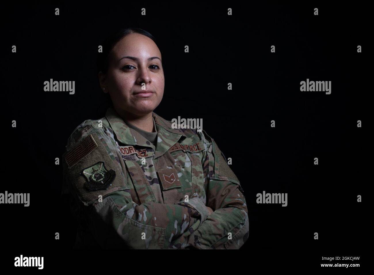 U.S. Air Force Staff Sgt. Jennifer Rodriguez, a personnel specialist ...