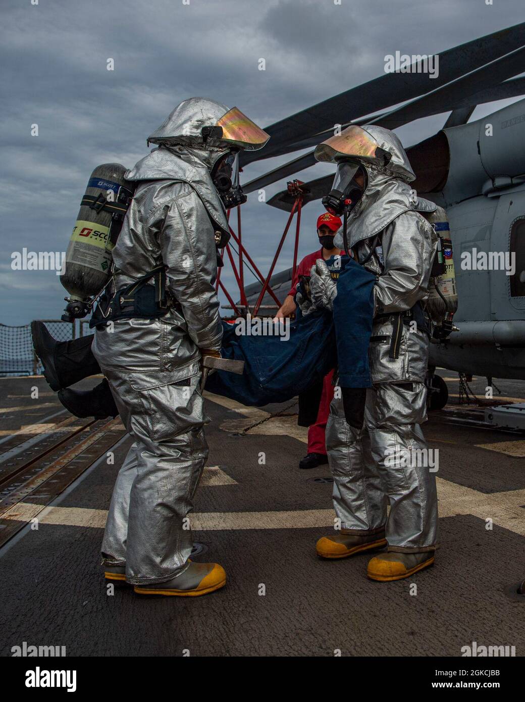 PACIFIC OCEAN (March 13, 2021) U.S. Navy Damage Controlman Fireman ...