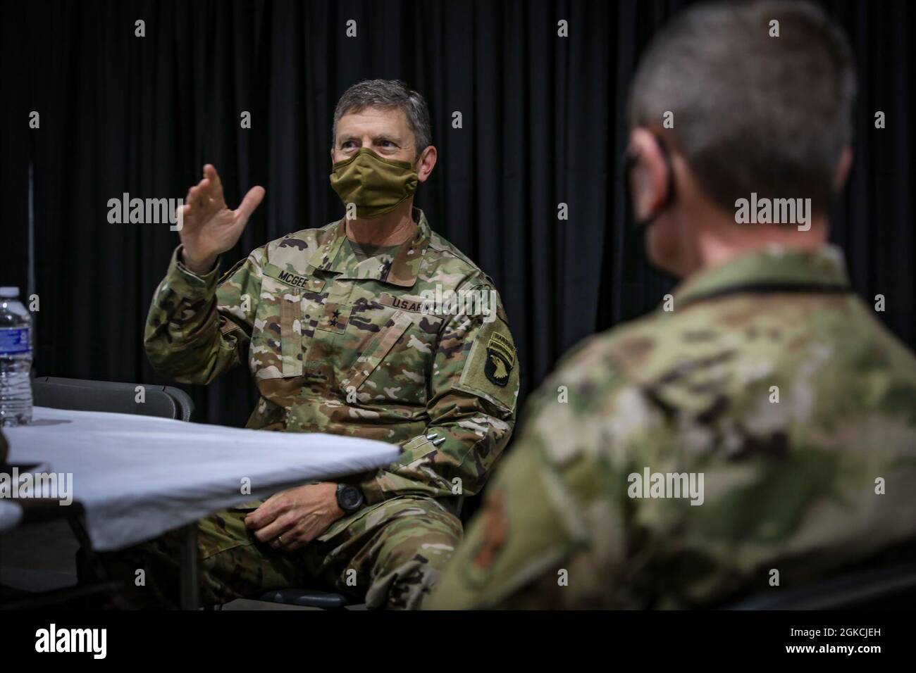 U.S. Army Maj. Gen. JP McGee, the Commanding General of the 101st ...