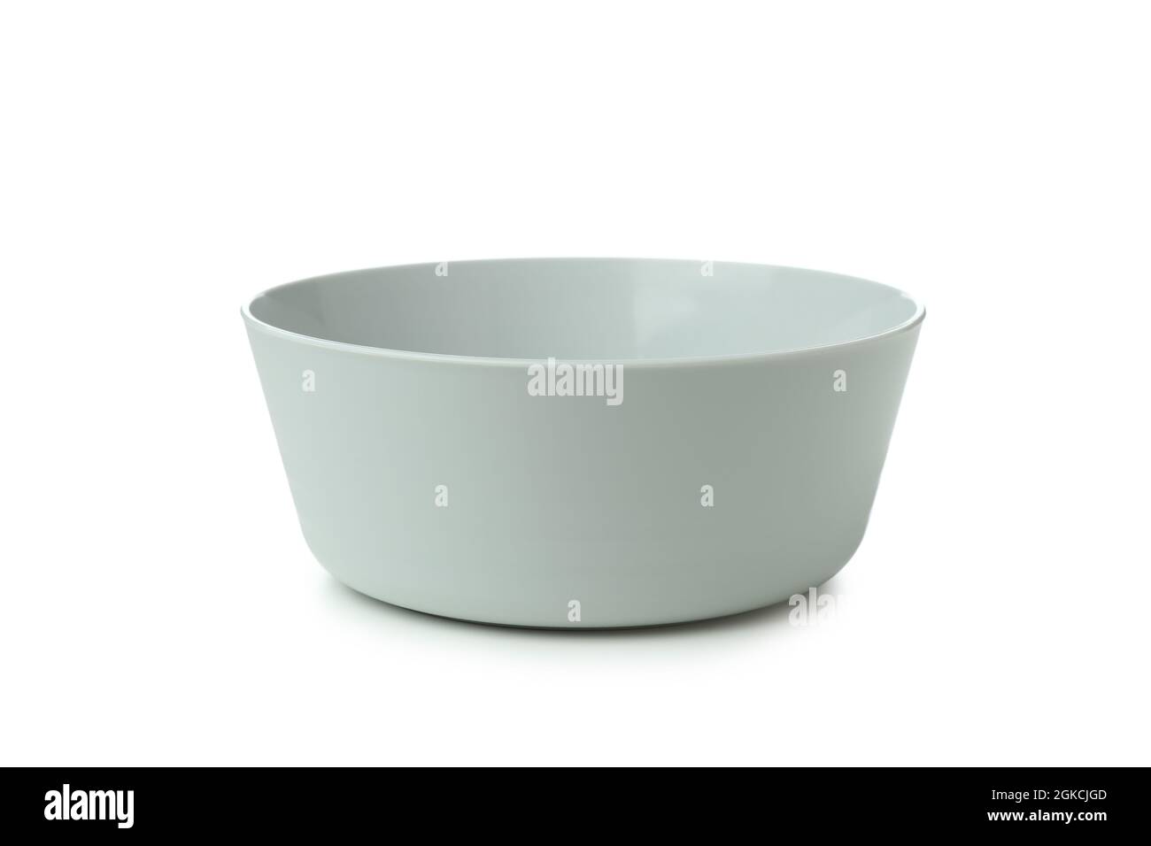 Empty plastic bowl isolated on white background Stock Photo - Alamy